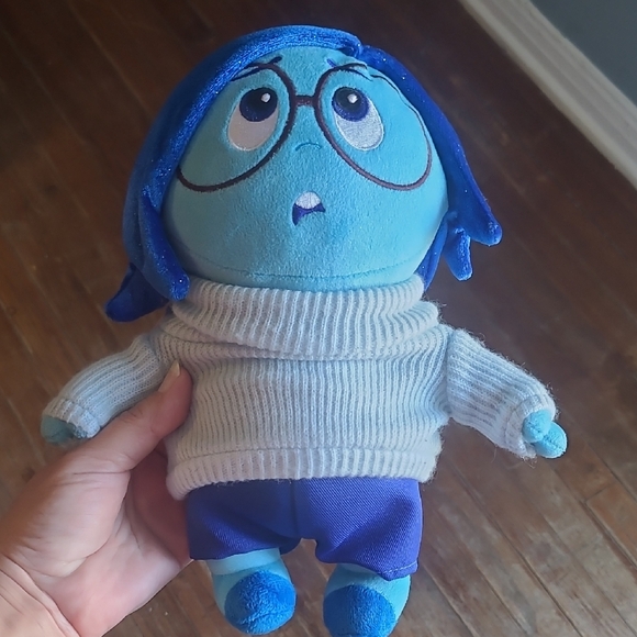Disney | Toys | Sadness Plush Toy Blue | Poshmark